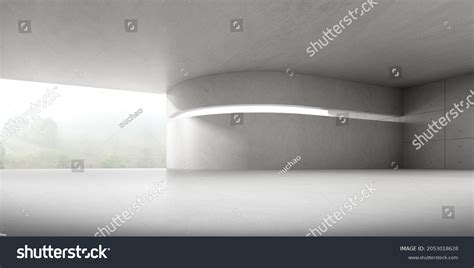 3d로 자연배경에 큰 곡선구조를 가진 빈 스톡 일러스트 2053018628 Shutterstock