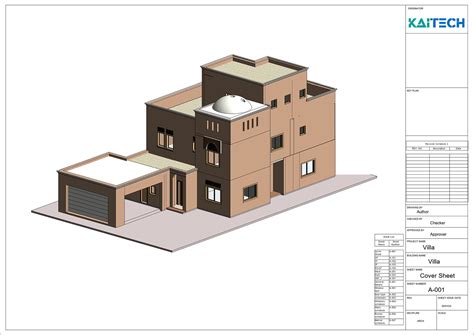 Kaitech Bim Diploma Revit Project Villa Drawings Behance