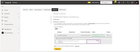 how to connect power bi reports to datamart odata using data gateway