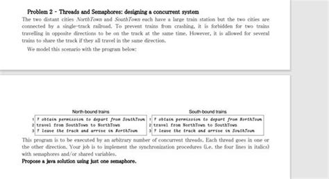 Solved Problem 2 Threads And Semaphores Designing A