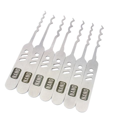 Dangerfield Nano Slimline Lock Pick Rake Set Covert Edc Leather Wall