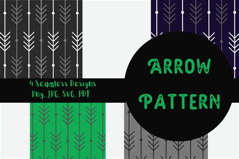Arrow Seamless Pattern Graphic By Pleasant Patterns · Creative Fabrica