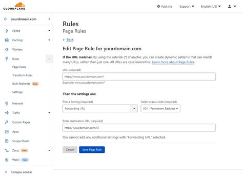 Cloudflare To Non 301 Redirect