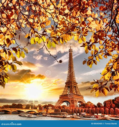 Famous Eiffel Tower In Autumn Stock Image CartoonDealer Com 39537997