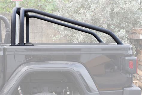 Jeep Gladiator Roll Bar Cage 2020 2025 Jt Aluminum With Black Armor