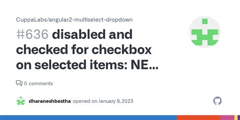 Disabled And Checked For Checkbox On Selected Items New Feature Request · Issue 636