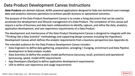Data Subassemblies And Data Products Part Data Product Dev Canvas DataScienceCentral