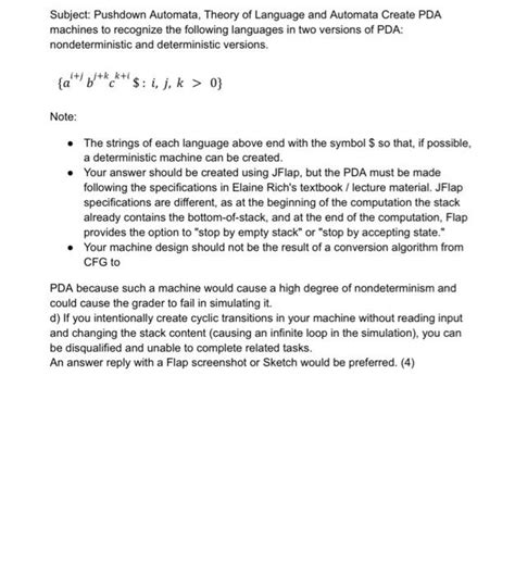 solved subject pushdown automata theory of language and
