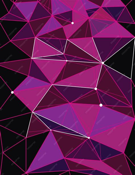Premium Vector Geometric Abstract Triangle Pattern Background