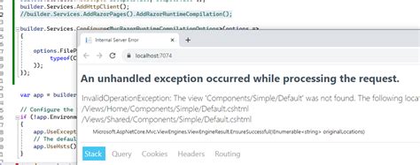 C Viewcomponent Not Found From Class Library Net Stack Overflow