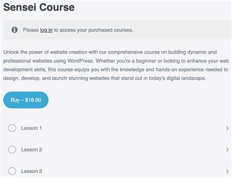 Access Sensei Courses And Groups After Payment And Registration Profilepress