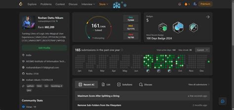 Roshan Nikam On Linkedin Newyeargoals Leetcode