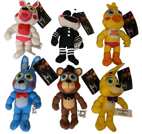 Set Of 6 Fnaf Plush Toys Animatronics Five Nights At Freddys 8 Inch