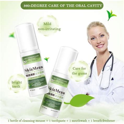 Fresh Breath Tooth Whitening Cleansing Mousse Remove Oral Odor Plaque