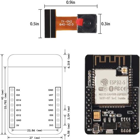 Aokin Esp32 Cam Camera Module With Wifi Bluetooth Philippines Ubuy