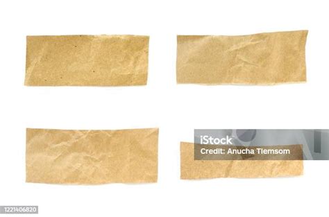 찢어진 용지를 흰색 배경에 격리설정합니다 흰색 배경에 재활용 종이 공예 스틱 갈색 종이 찢어진 또는 흰색 배경에 고립 된 종이 조각 0명에 대한 스톡 사진 및 기타 이미지