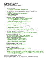 Understanding Enzymes Functions Regulation And Measurement Course Hero