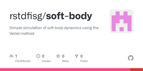 Github Rstdfisgsoft Body Simple Simulation Of Soft Body Dynamics Using The Verlet Method