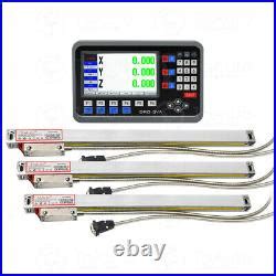 Axis LCD DRO Digital Readout Display Linear Glass Scale Kit For CNC Mill Drill Axis Digital