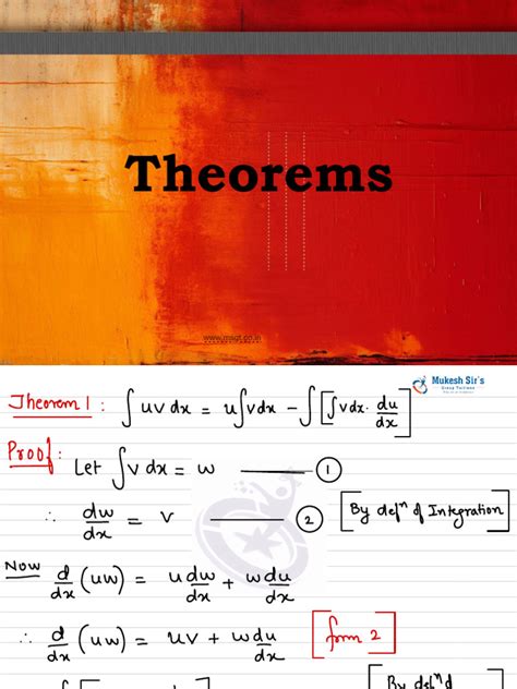 Theorems And Proofs In Integration Pdf Mathematics Mathematical Analysis
