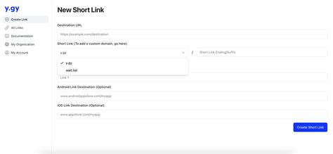 Ygy Shorten Links With Custom Urls
