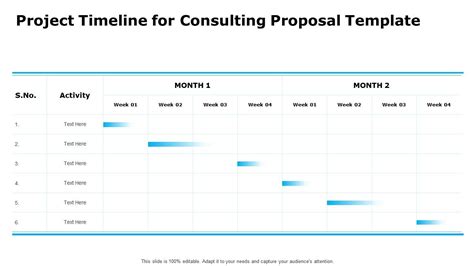 Project Timeline For Consulting Proposal Template Ppt Slides Presentation Graphics