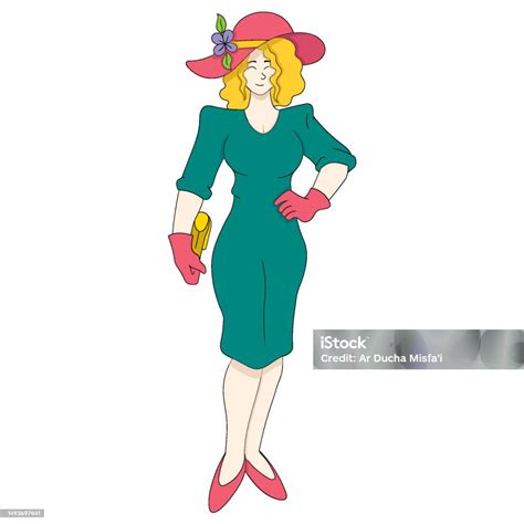 파티에 가는 우아한 옷을 입은 아름답고 패셔너블한 부자 Theatrical Performance에 대한 스톡 벡터 아트 및 기타 이미지 Theatrical