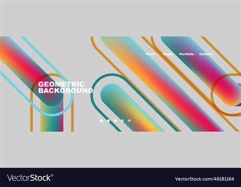 Trendy Color Overlapping Lines Abstract Background
