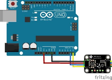 Mmc5603 Triple Axis Magnetometer And Arduino Example