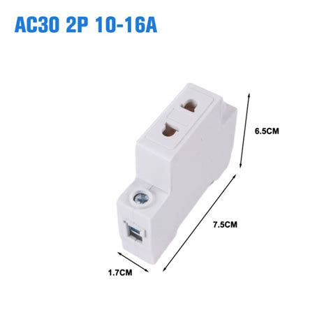 Ac30 35mm Din Rail Mount Ac Power 10a 16a 25a 250v440v 2 3 4 5pin