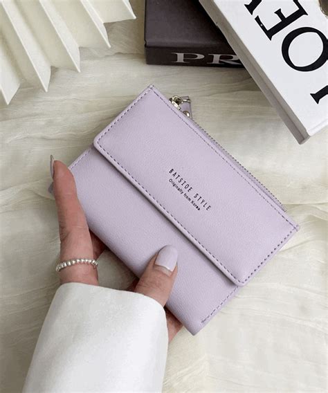 [브랜드급 ][지폐 동전o] 플랩 스퀘어 미니 반지갑 심플 데일리지갑 에이블리