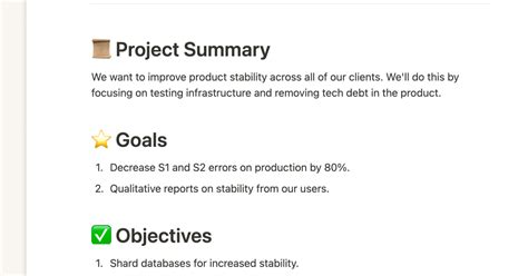 Notion Project Proposal Template By Matt Bio Notion Marketplace