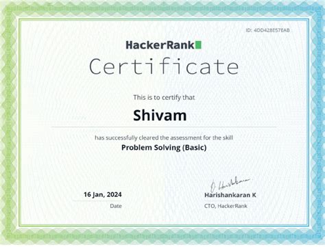 Problem Solving Basic Certificate Pdf