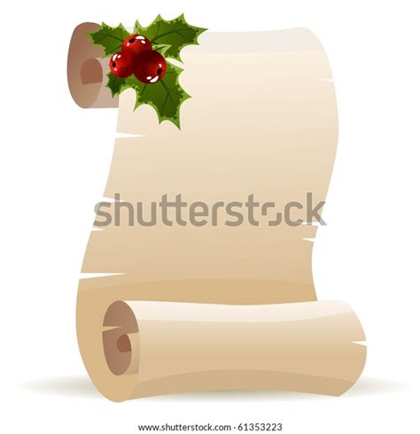 Old Scroll Christmas Invitation Stock Vector Royalty Free Shutterstock