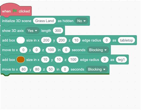 3d building a simple table difficulty 2 creaticode scratch forum