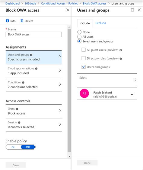 Block Webmail Access Using Conditional Access 365dude