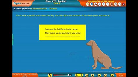 Trees Poem Comprehension Class 7 English Digital Teacher YouTube