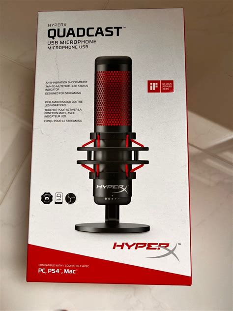 Hyperx Quadcast Usb Microphone Audio Microphones On Carousell