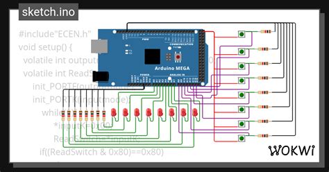 Switch Led 7 Set2 Wokwi Esp32 Stm32 Arduino Simulator