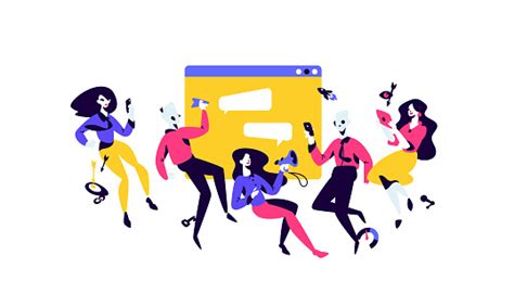 관리자 인터페이스의 배경에서의 일러스트 벡터 평면 그림입니다 사무실에서 직원입니다 이미지는 파란색 배경에 고립 이다 응용 프로그램을 개발 웹사이트 및 인쇄에 대 한