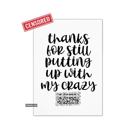 Funny Rude Anniversary Card Novelty Love Bant Folksy