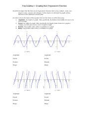Understanding Trigonometric Functions Graphs Amplitude Course Hero