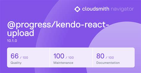 progress kendo react upload 10 1 0 npm package quality