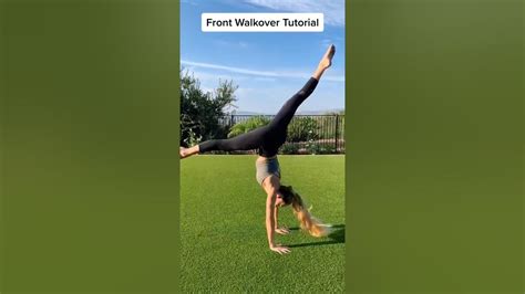 Front Walkover Tutorial 💚 Gymnastics Tumbling Tutorial