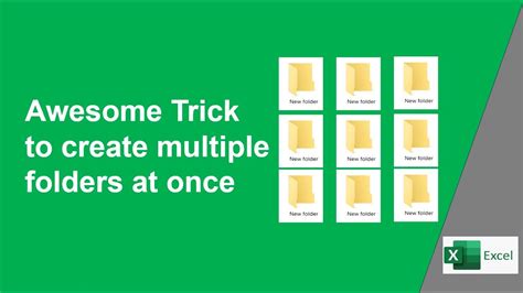 Awesome Trick To Create Multiple Folders At Once How To Create Multiple Folder Instantly Youtube