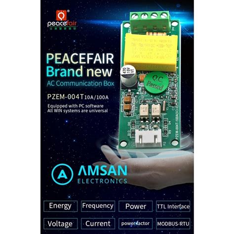 Jual Ttl Modbus Ac Power Energy Smart Meter Multi Ammeter Pzem 004t Shopee Indonesia