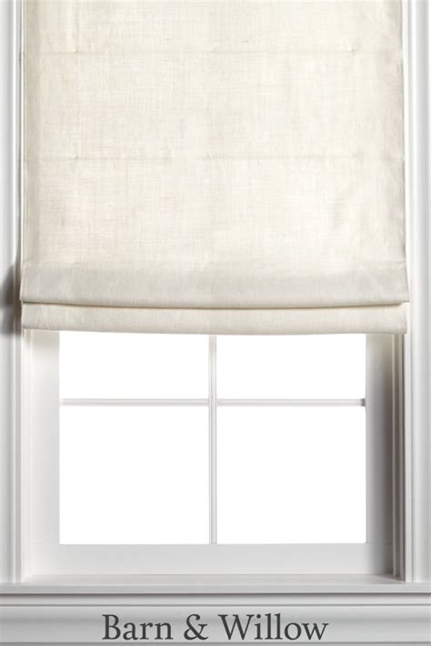 Customize Roman Shades Belgian Linen And Cotton Barn And Willow