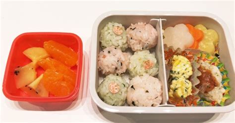 1歳3ヶ月 はじめての保育園お弁当 By カナたんたん レシピ 料理 レシピ 離乳食 中期 レシピ 弁当