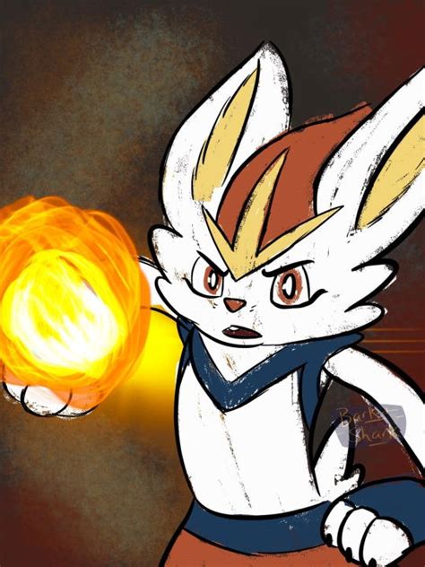 Fire Cinderace By Barkandshark On Deviantart