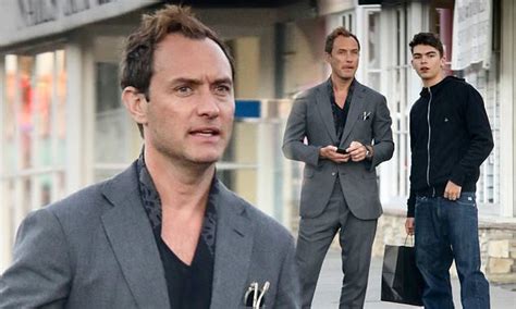 Jude Law Enjoys Some Quality Time With Son Rudy 16 During Rare Outing